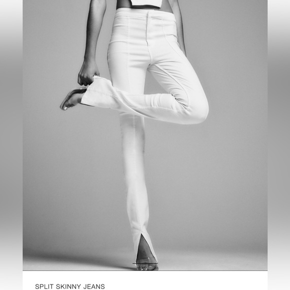 Zara | Jeans | Zara Split Skinny Jeans | Poshmark